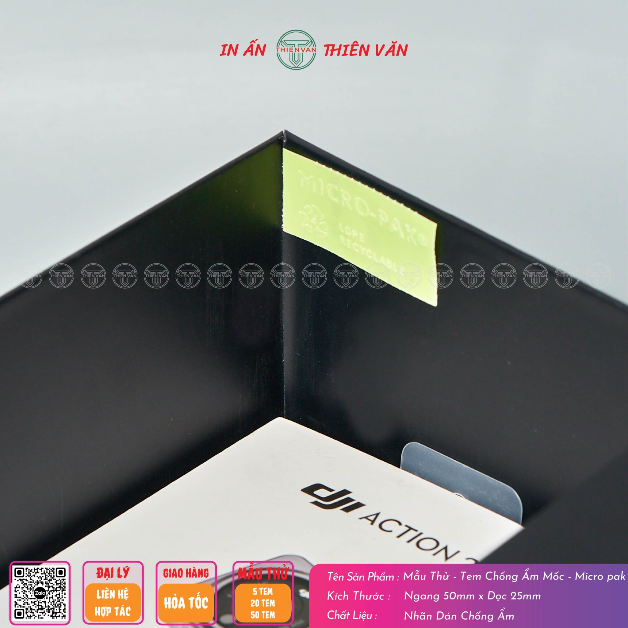 (Mẫu Thử) Tem chống ẩm MICRO - PARK - Thiên Văn Group