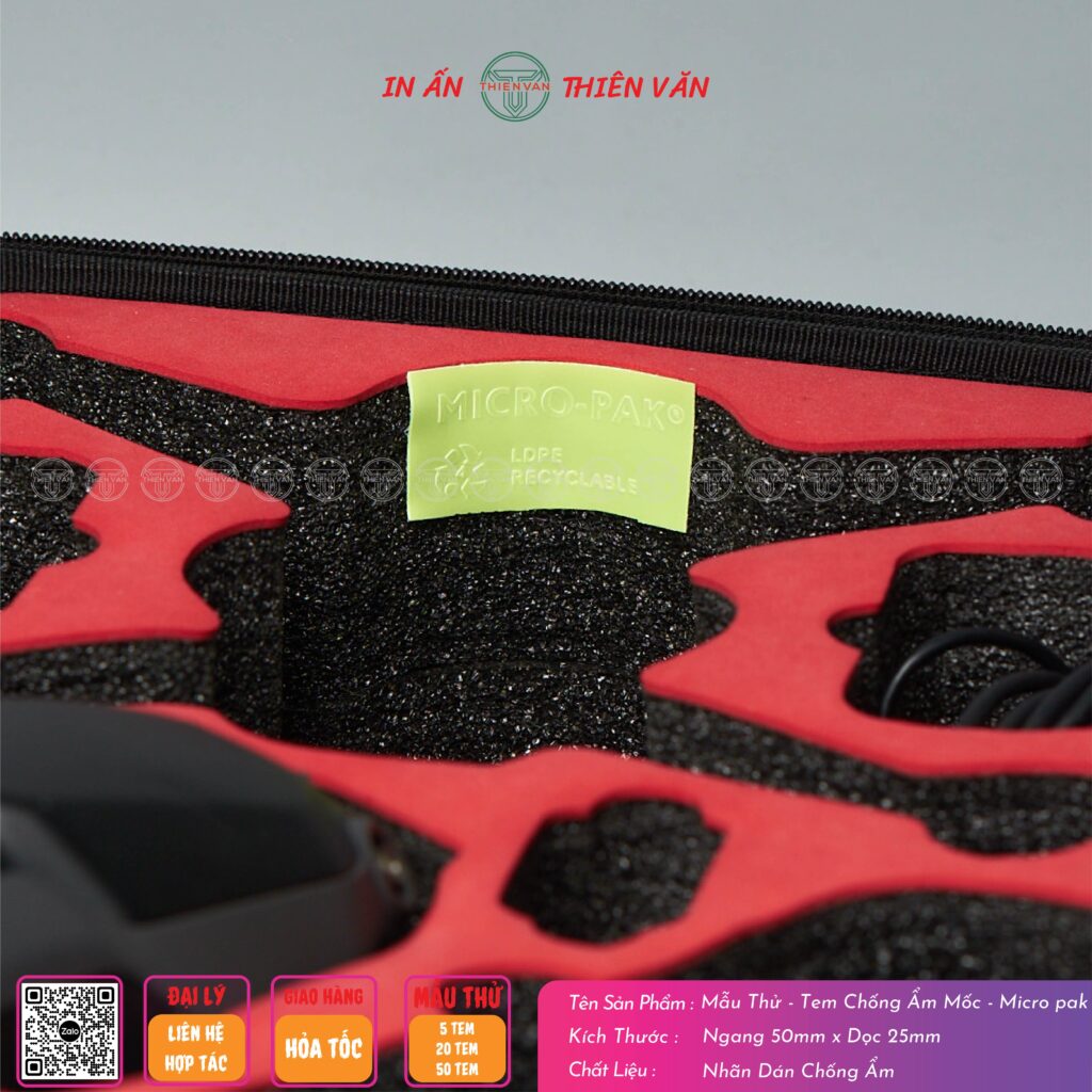(Mẫu Thử) Tem chống ẩm MICRO - PARK - Thiên Văn Group